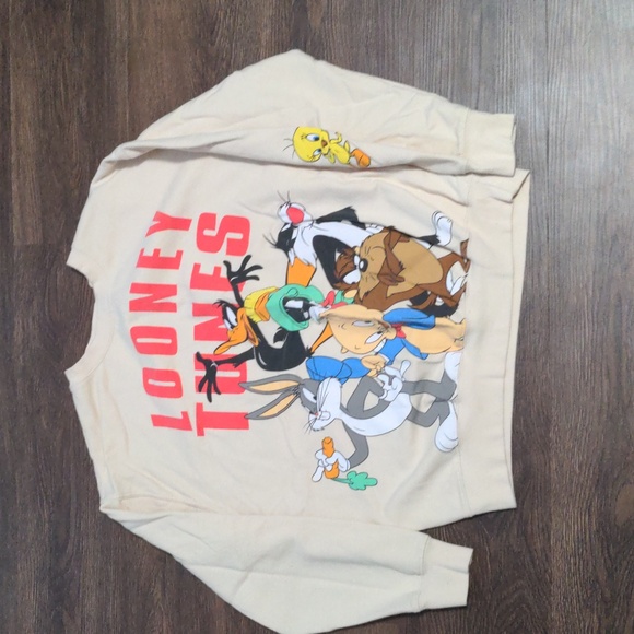 Warner Bros. | Tops | Looney Tunes Size Adult Medium Tan Looney Tunes ...